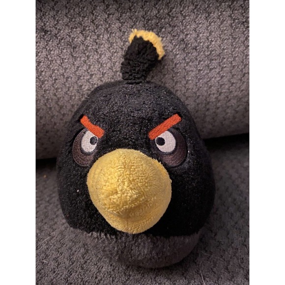 Commonwealth | Toys | Angry Birds Black Bird Bomb Plush Stuffed Animal ...